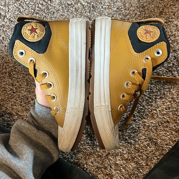 Converse | Shoes | Kids Tan Leather Converse Bootscounter Climate Size ...
